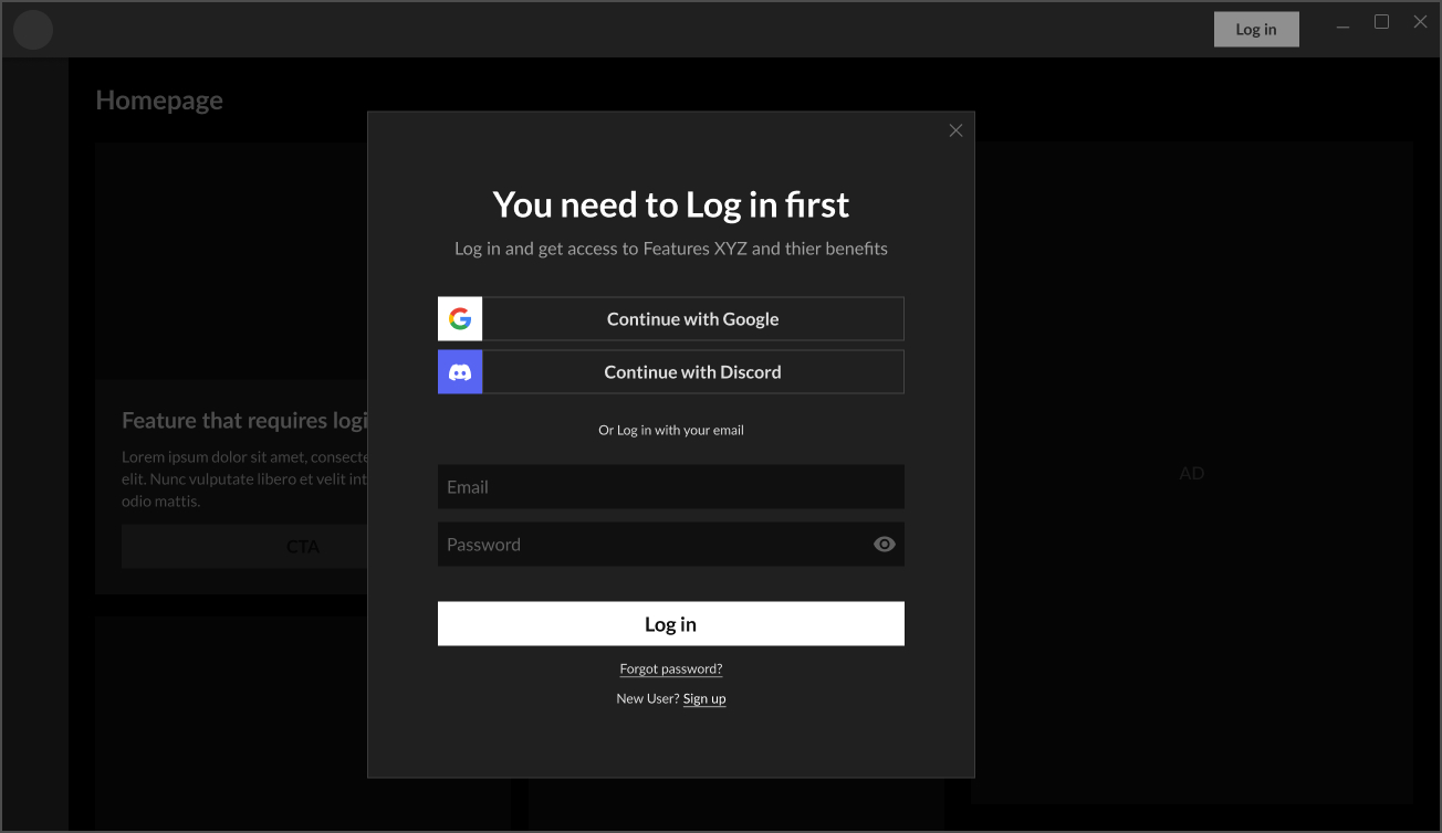 User Login Experience | Overwolf Developers