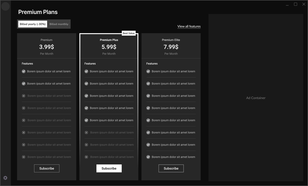 Adding Subscriptions to your App | Overwolf Developers